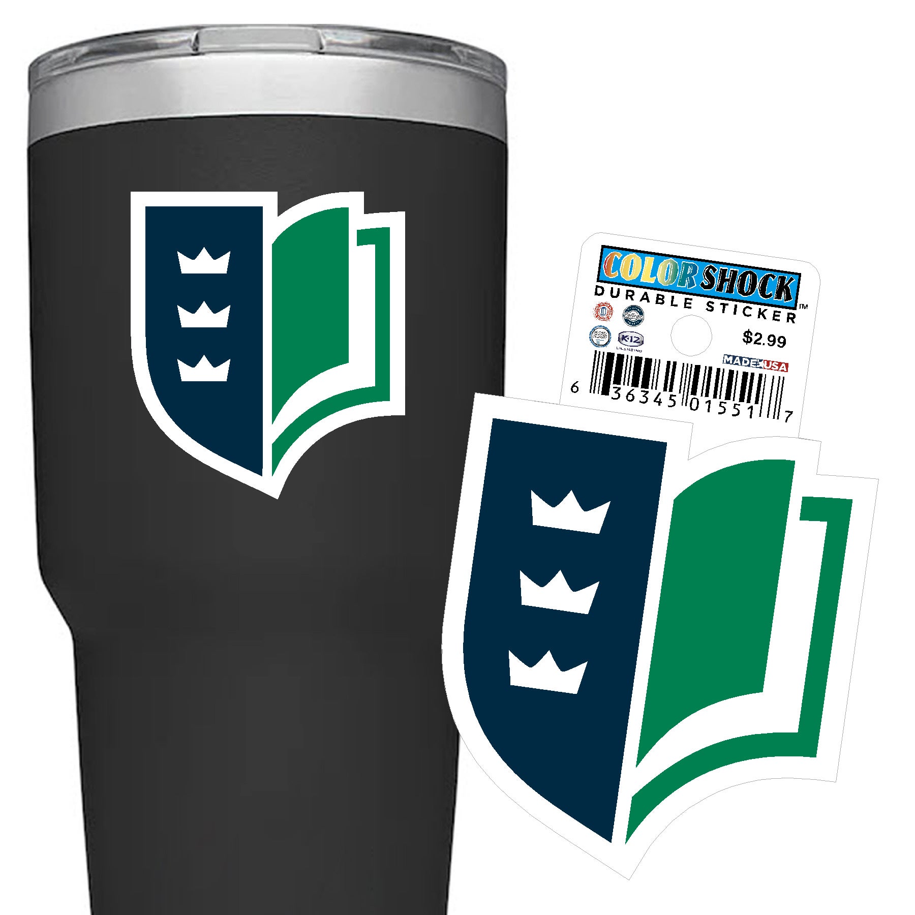 Regent Shield Durable Sticker | Regent Gift Shop