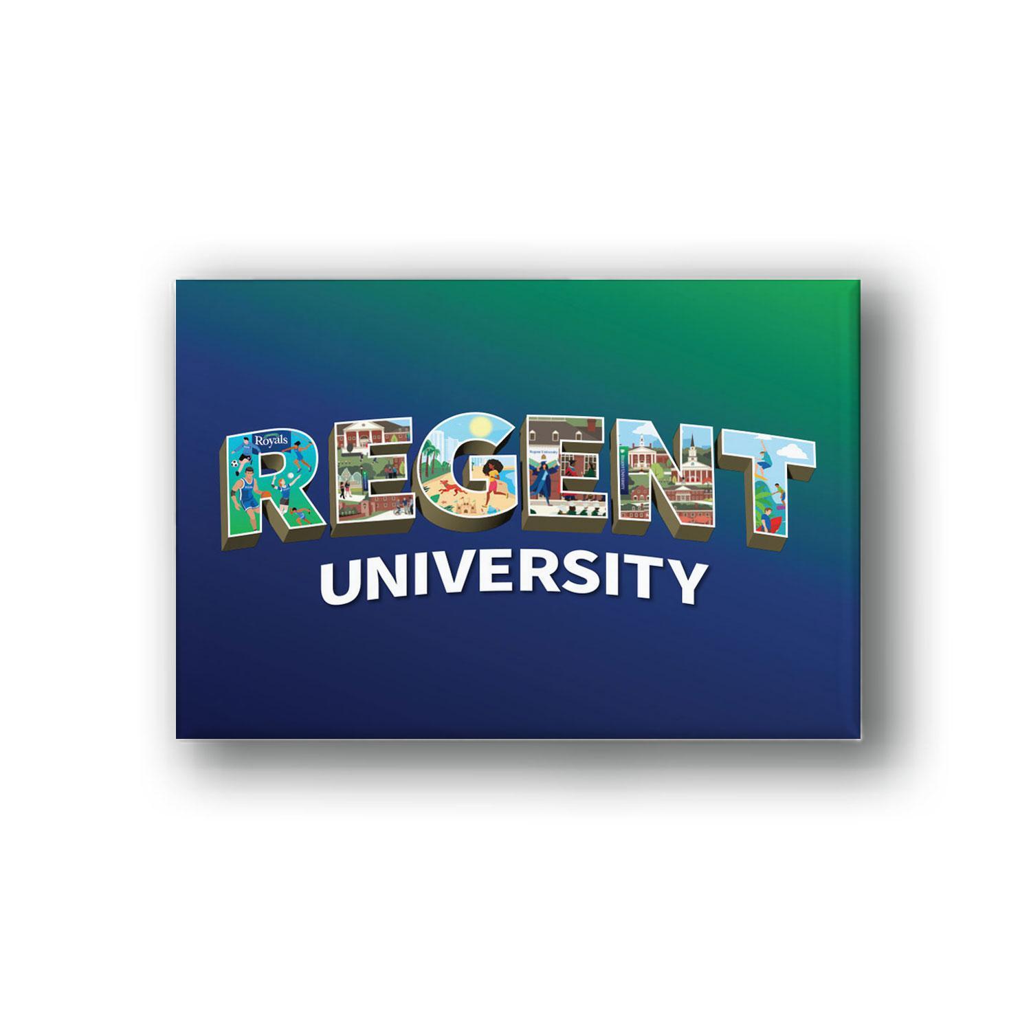 Regent University Rectangle Magnet | Regent Gift Shop