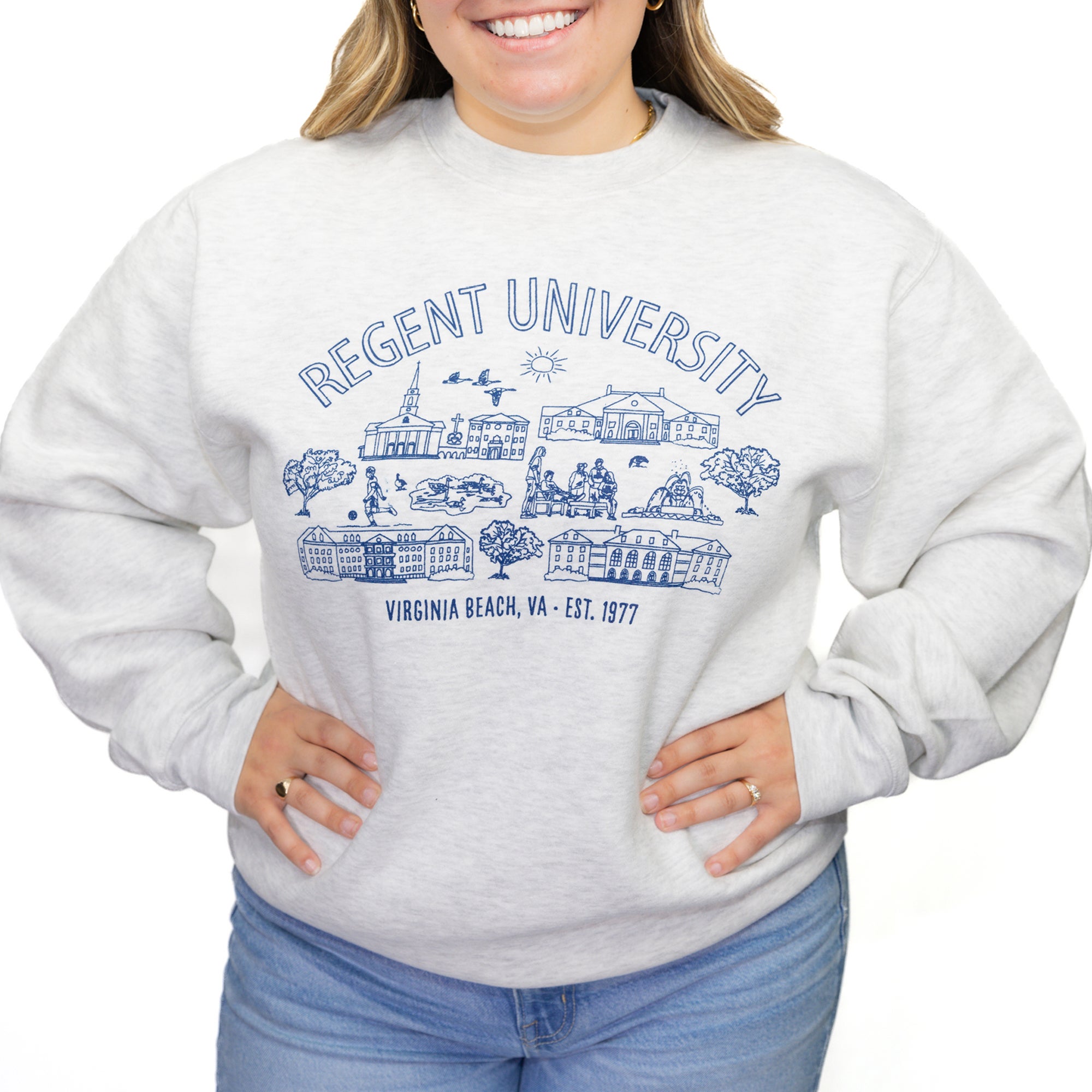 Campus Crewneck - Oatmeal | Regent Gift Shop Campus Crewneck - Oatmeal | Regent Gift Shop