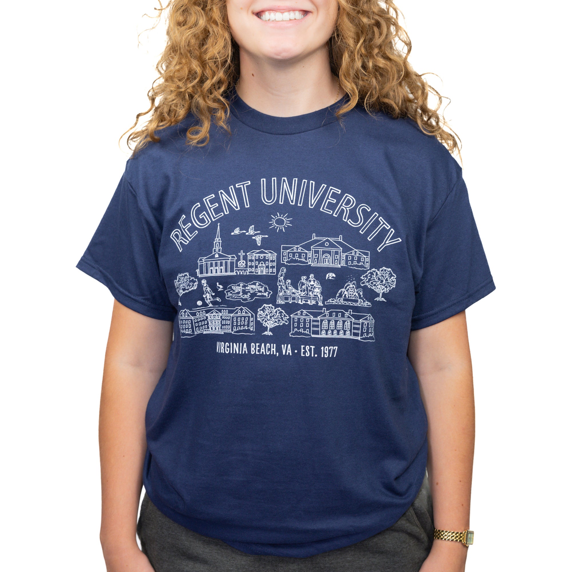 Regent Campus T-Shirt - Navy | Regent Gift Shop Regent Campus T-Shirt - Navy | Regent Gift Shop